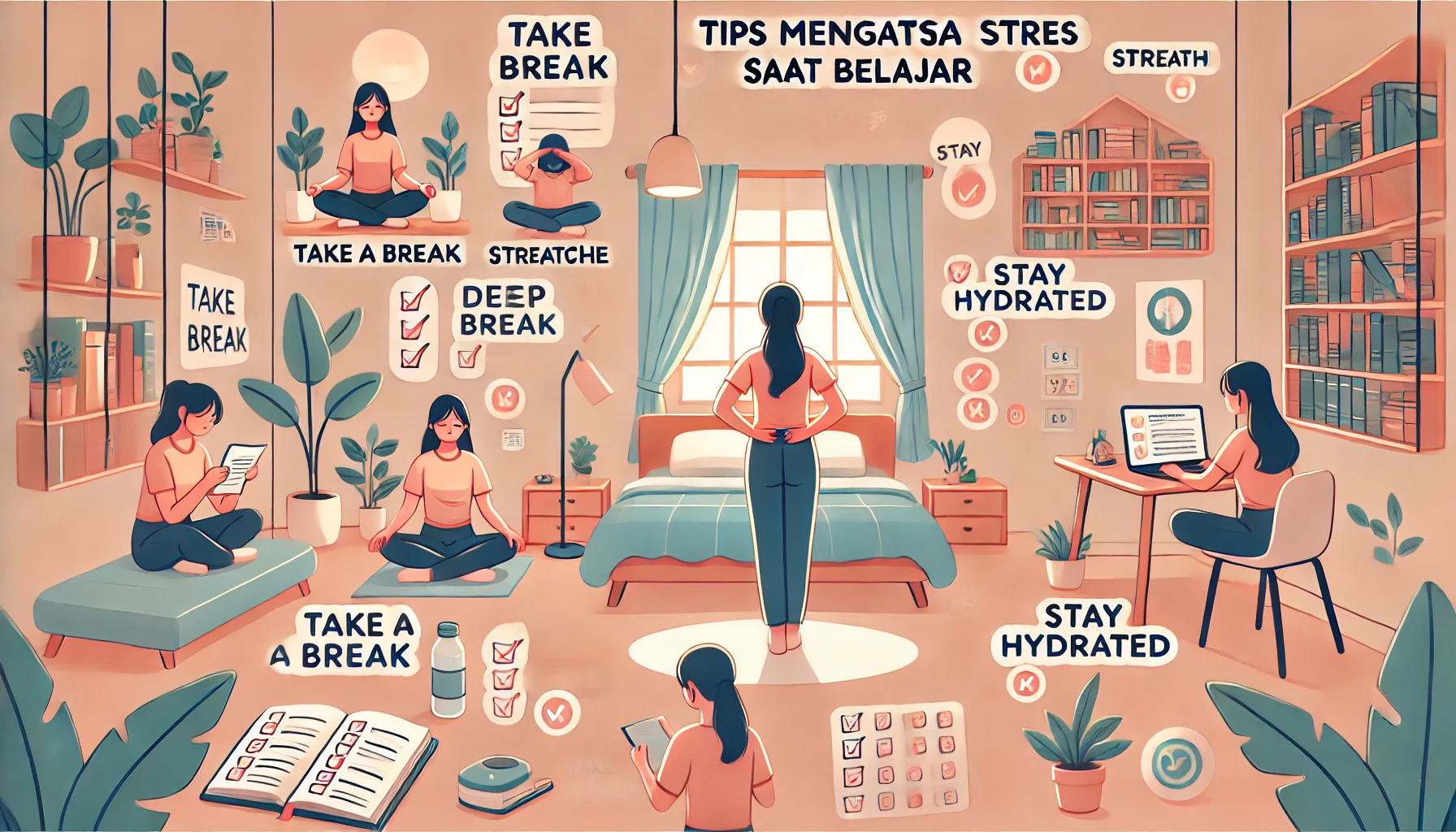 Tips Mengatasi Stres Saat Belajar